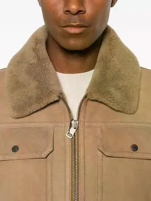 Moncler Zerique Shearling-collar Jacket