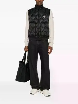 Moncler Erelia Diamond-quilted Gilet - Black