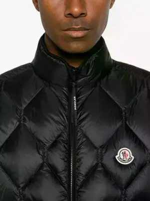Moncler Erelia Diamond-quilted Gilet - Black