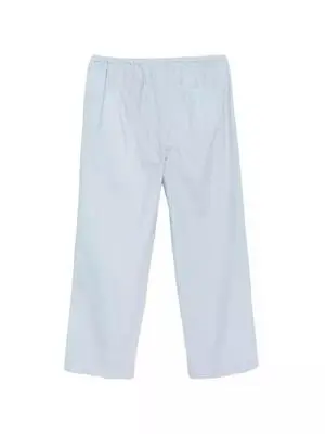 Closed Drawstring-waist Trousers - Blue
