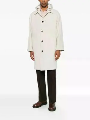 Eleventy Hooded Single-breasted Coat