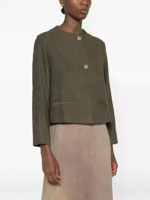 NIU Textured Finish Collarless Jacket