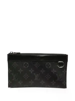 LOUIS VUITTON 2020 Monogram Eclipse Pochette Discovery Pm Clutch Bag - Black