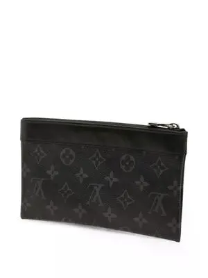 LOUIS VUITTON 2020 Monogram Eclipse Pochette Discovery Pm Clutch Bag - Black