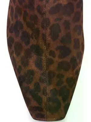 AQUAZZURA Saint Honoré Leopard-print Suede Ankle Boots