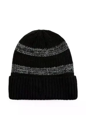 AAPE BY *A BATHING APE Striped Chunky-knit Beanie Hat