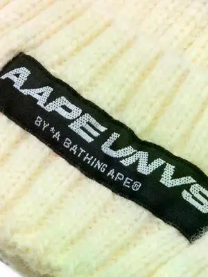 AAPE BY *A BATHING APE Striped Chunky-knit Beanie Hat