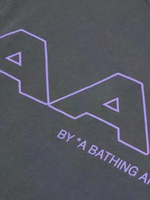 AAPE BY *A BATHING APE Moonface Embossed Panelled T-shirt