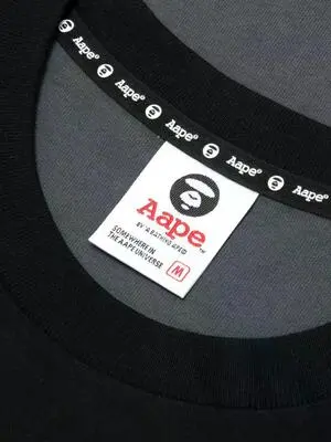 AAPE BY *A BATHING APE Moonface Embossed Panelled T-shirt