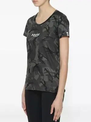 AAPE BY *A BATHING APE Camouflage-print Logo-print T-shirt - Grey