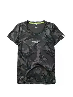AAPE BY *A BATHING APE Camouflage-print Logo-print T-shirt - Grey