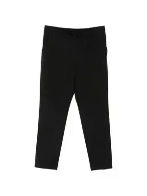 BOSS Drawstring Elasticated-waist Trousers - Black