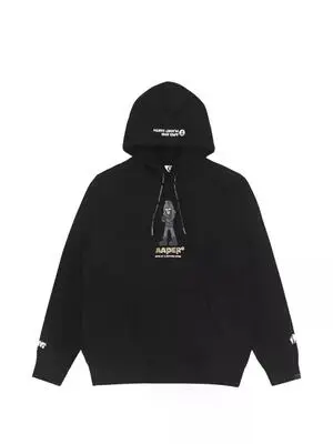 AAPE BY *A BATHING APE Graphic-print Hoodie - Blue