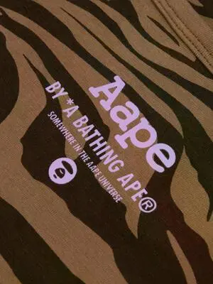 AAPE BY *A BATHING APE Animal-print Logo-print T-shirt