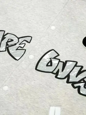 AAPE BY *A BATHING APE Moonface Embroidered Snap-button Hoodie
