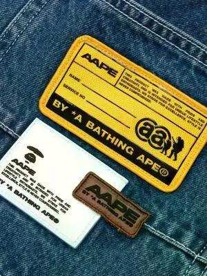 AAPE BY *A BATHING APE Moonface Drawstring Carpenter Trousers