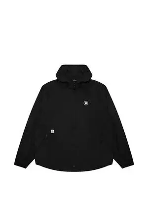 AAPE BY *A BATHING APE Moonface Logo-patch Windbreaker Jacket - Black