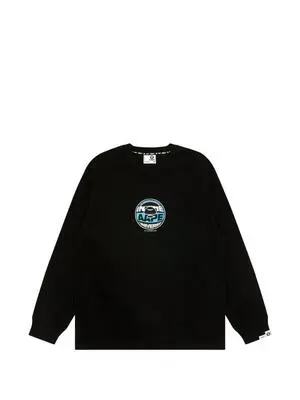 AAPE BY *A BATHING APE Moonface Universe Long-sleeve T-shirt - Black