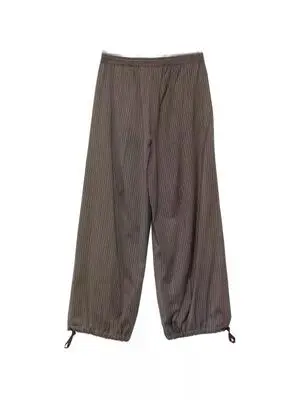 ALYSI Pinstripe Print Drawstring Hem Trousers