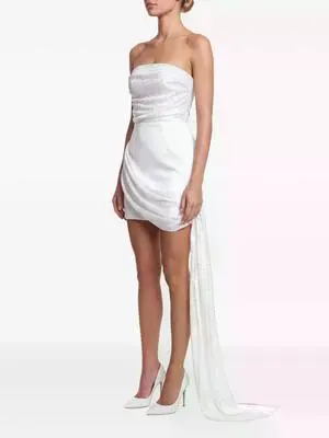 POST MERIDIEM Rhinestone-embellished Mini Dress