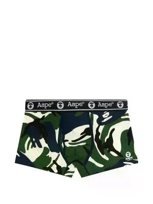 AAPE BY *A BATHING APE Moonface Camo-print Boxer Briefs - Blue