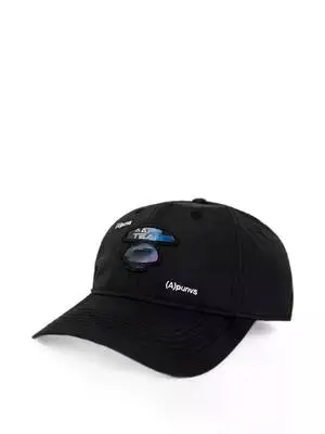 AAPE BY *A BATHING APE Moonface Embroidered Cap - Black