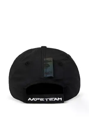 AAPE BY *A BATHING APE Moonface Embroidered Cap - Black