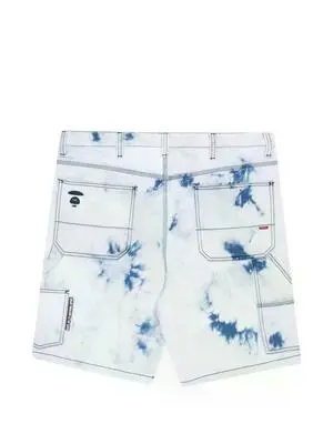 AAPE BY *A BATHING APE Tie-dye Denim Shorts