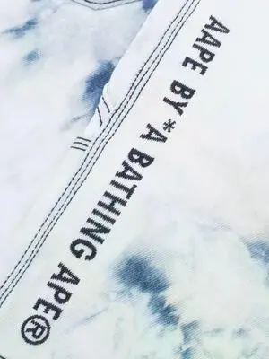 AAPE BY *A BATHING APE Tie-dye Denim Shorts