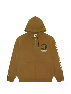 AAPE BY *A BATHING APE Moonface Zip-up Hoodie - Brown