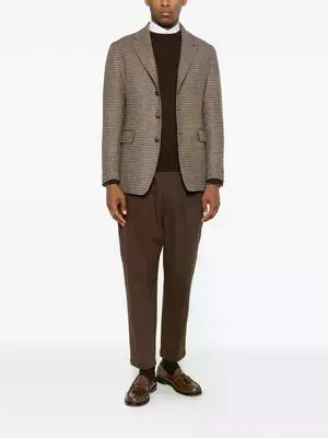 Eleventy Pleated Twill Weave Cargo Trousers