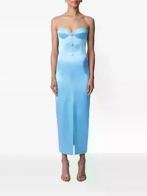 VIOLANTE NESSI Strapless Corset Midi Gown