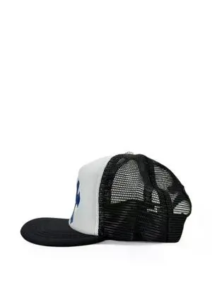 Chrome Hearts Cemetery Leather-patch Baseball Cap - White