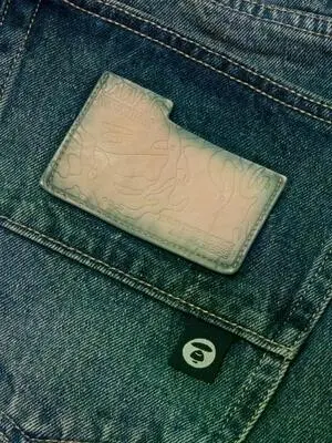 AAPE BY *A BATHING APE Moonface Patch Jeans