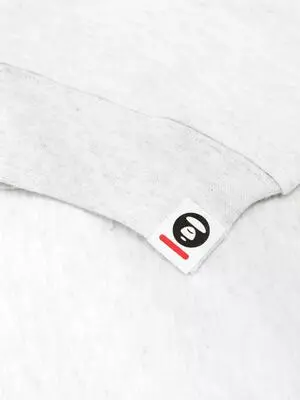 AAPE BY *A BATHING APE Moonface Embroidered Cropped Sweater