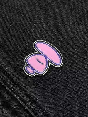 AAPE BY *A BATHING APE Moonface Long-sleeve Denim Jacket With Heart Motif