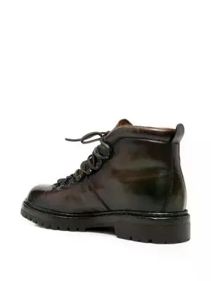 Officine Creative Lace-up Leather Ankle Boots