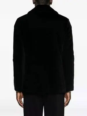 SEALUP Double-breasted Velvet Coat