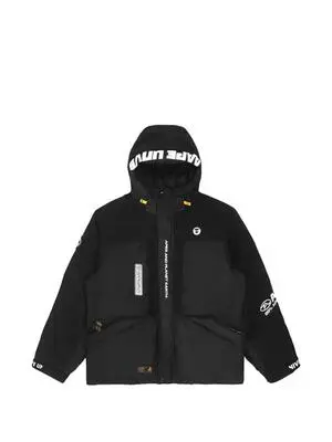AAPE BY *A BATHING APE Moonface Panelled Hooded Jacket - Black