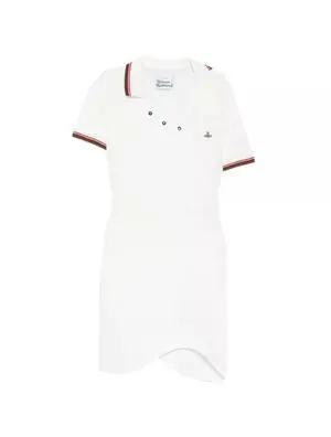 VIVIENNE WESTWOOD Draped Asymmetric Dress - White