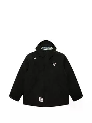 AAPE BY *A BATHING APE Moonface-logo Hooded Jacket - Black