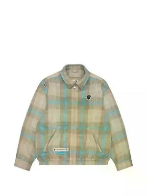 AAPE BY *A BATHING APE Moonface Check Hooded Jacket - Neutrals