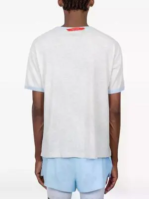 ALEX ZONO Logo-print Ringer T-shirt