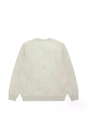 AAPE BY *A BATHING APE Embroidered Logo Crew Neck Sweater - Grey