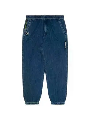 AAPE BY *A BATHING APE Elasticated Waist Jeans With Logo Detail