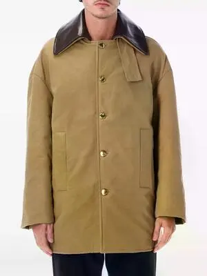 Balenciaga Cotton And Calfskin Outerwear
