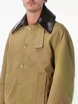 Balenciaga Cotton And Calfskin Outerwear