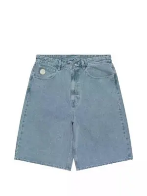 AAPE BY *A BATHING APE Moonface Washed Denim Shorts