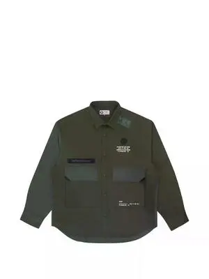AAPE BY *A BATHING APE Moonface Long-sleeve Shirt - Green