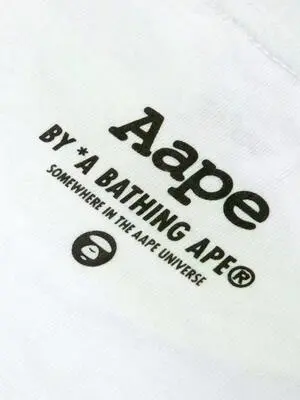 AAPE BY *A BATHING APE Moonface Logo-print T-shirt